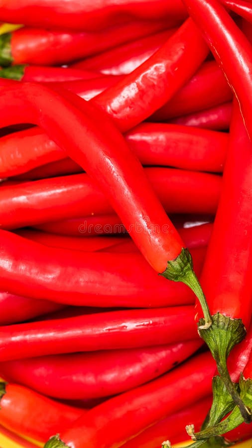Red Hot Chilli Peppers, Close Up. Background of Red Chilies Stock Photo ...
