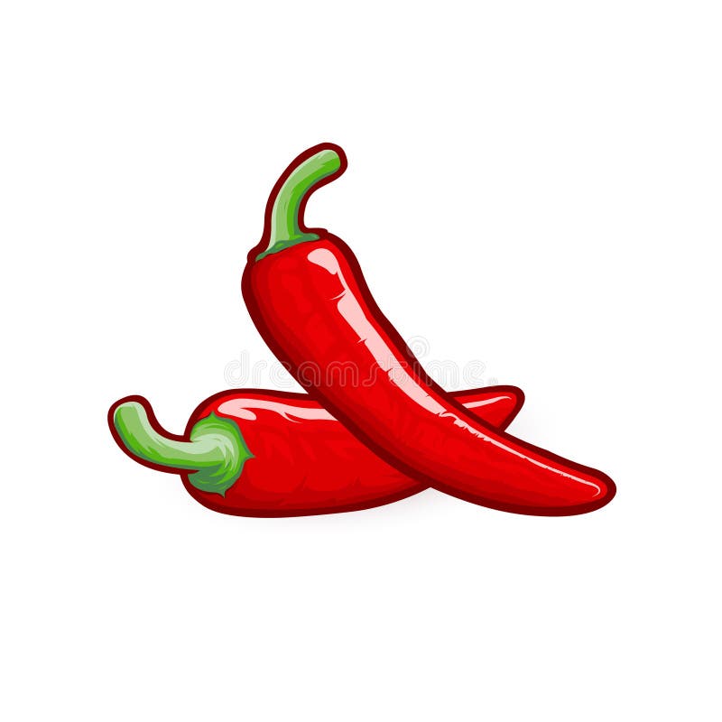 Red Hot Chilli Vector Art Isolated Stock Illustration Stock ...