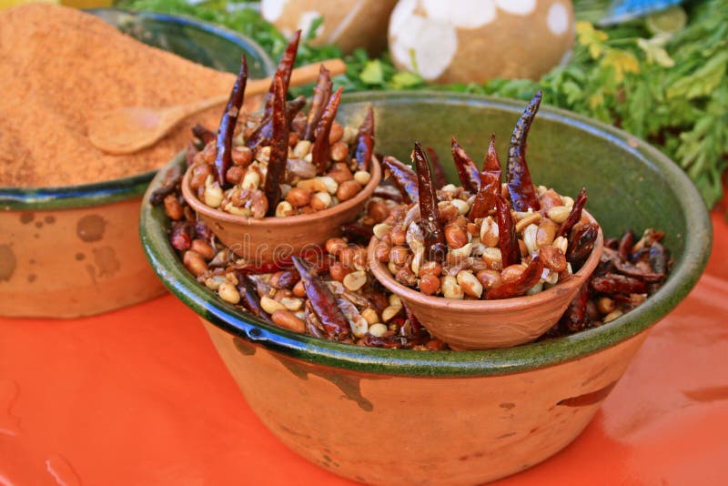 Red Hot Chillies And Roasted Peanuts Stock Image - Image of speciality ...