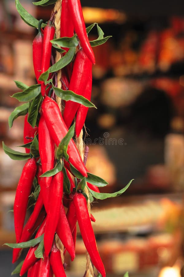 Red hot chilly peppers. stock photo. Image of food, market - 1368674
