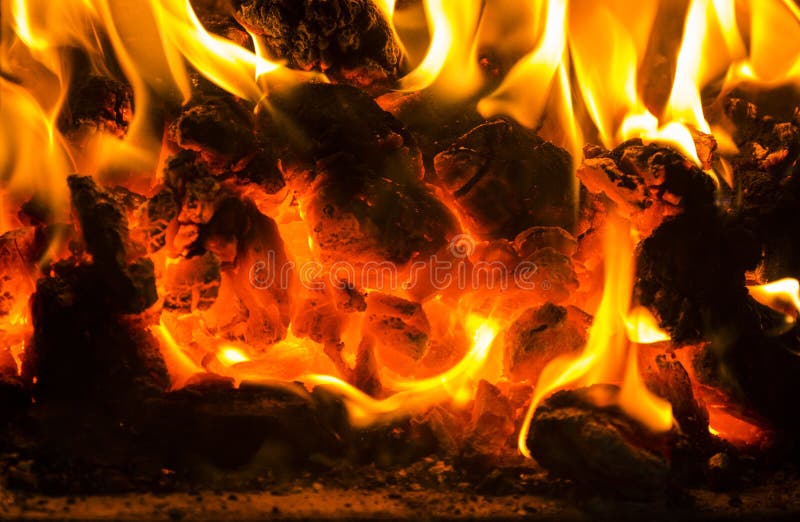 Red-hot coal stock photo. Image of embers, burnt, firewood - 28368998