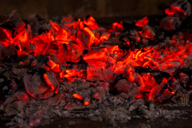Red hot coals stock photo. Image of organ, autumn, darkness - 211926484