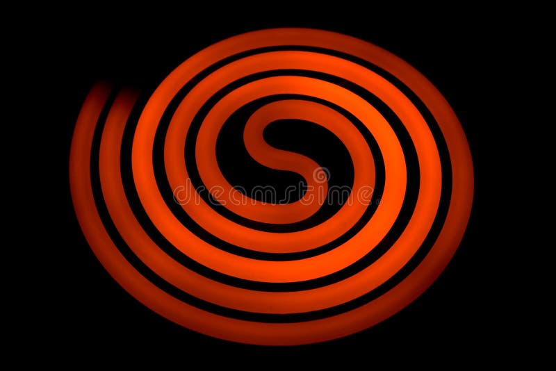 Red hot element stock image. Image of glow, element, metal - 25075075