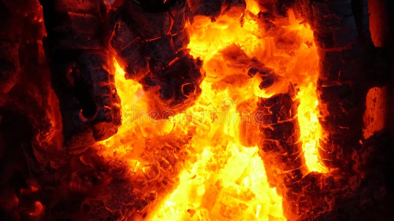Red-hot Embers of a Campfire Background Stock Photo - Image of abstract ...