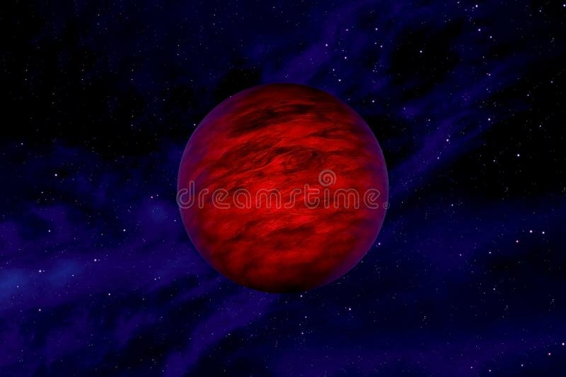 Red, Hot Exoplanet in Deep Space. Elements of this Image Furnished by ...