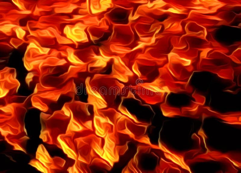 Red Hot Fire Burning Background Stock Illustration - Illustration of ...
