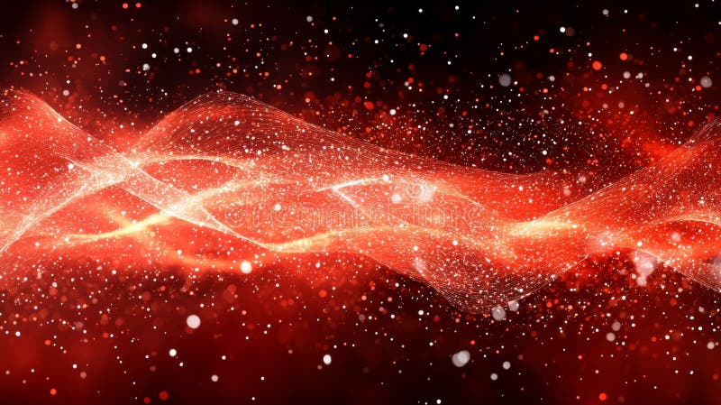Red Hot Fire Stream Abstract, Ideal for Technology, Science, Artistic ...
