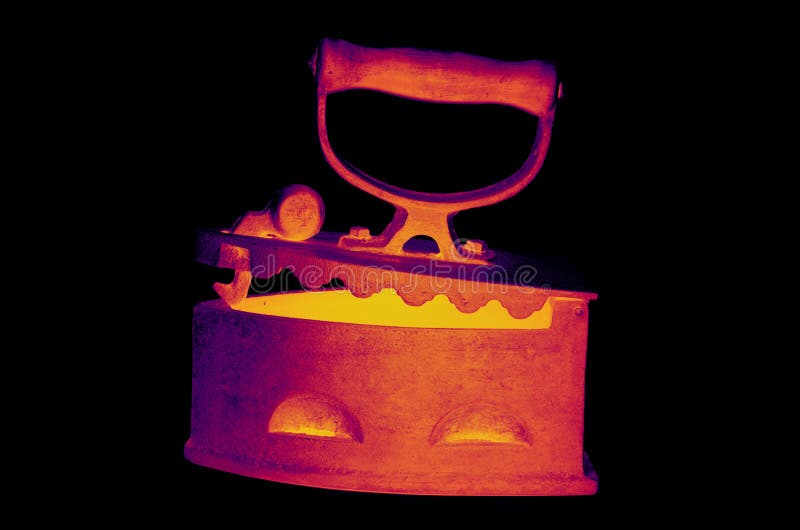 Red-hot iron stock image. Image of charcoal, corrosion - 44847497