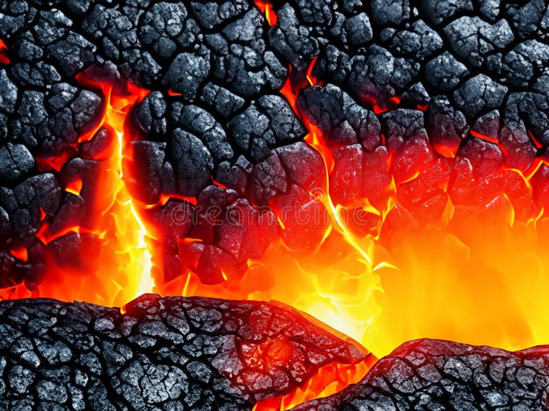 Red Hot Lava Pattern Background Stock Illustration - Illustration of ...
