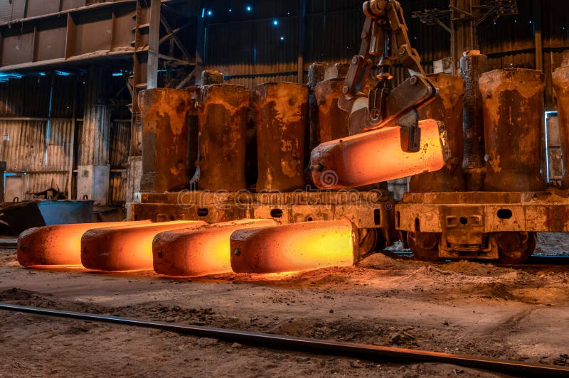 Red-hot Metal Forging, Heavy and Large Billet for Rolled Metal Stock ...