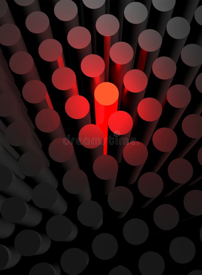 Red hot metal rods stock illustration. Illustration of charge - 6391837