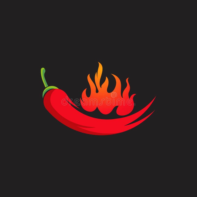Red Hot Natural Chili Icon Vector Illustration Stock Vector ...