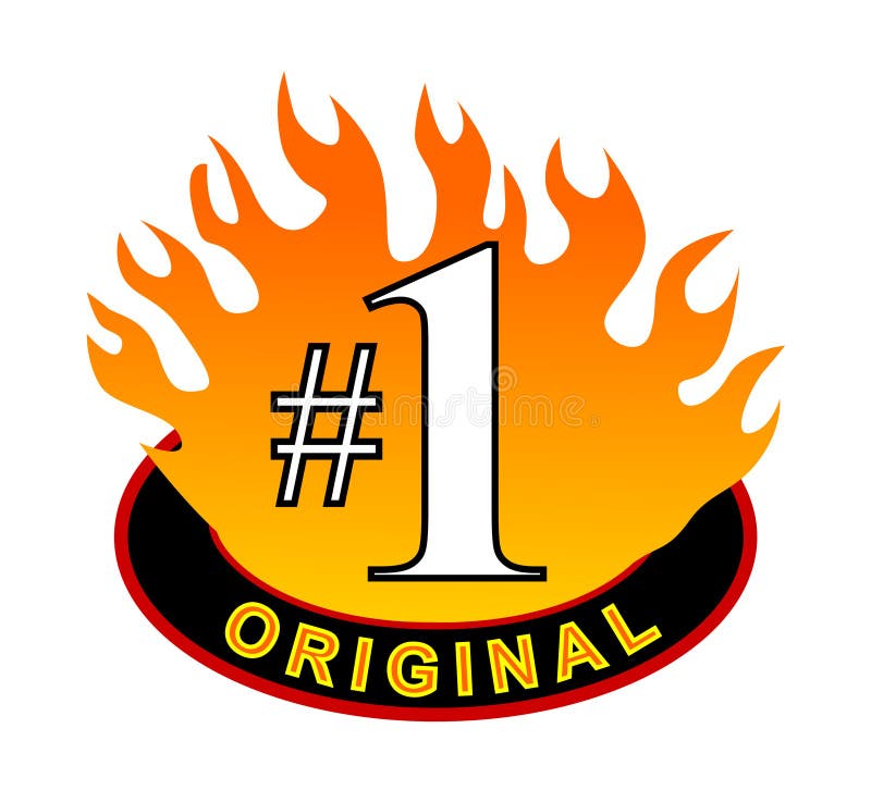 Red Hot Number One Original Stock Illustrations – 2 Red Hot Number One ...