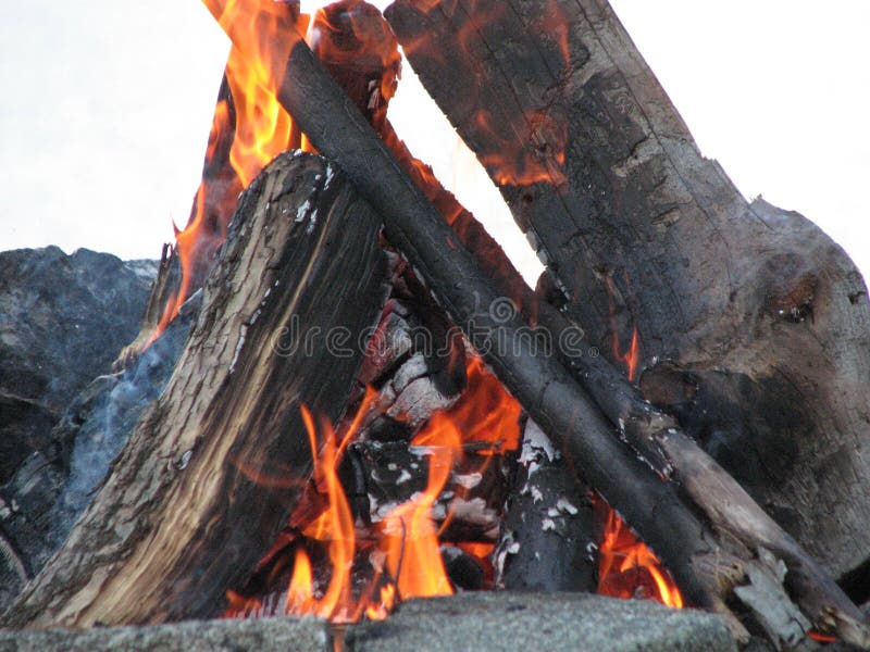 Red Hot Perfect Camp Fire stock image. Image of fire, family - 3903137