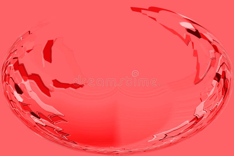 Red Hot Planet 3d Abstract Design Stock Illustration - Illustration of ...