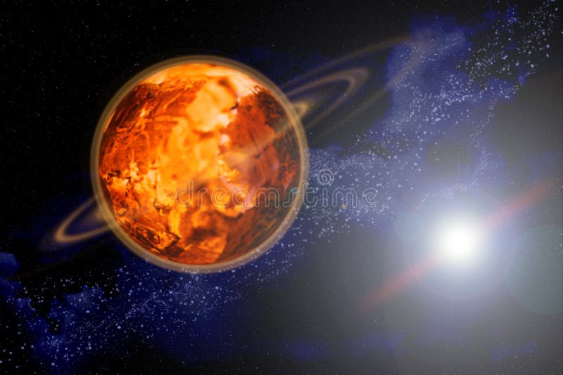 Red Red-hot Planet Moves in Outer Space among the Stars, Abstract ...