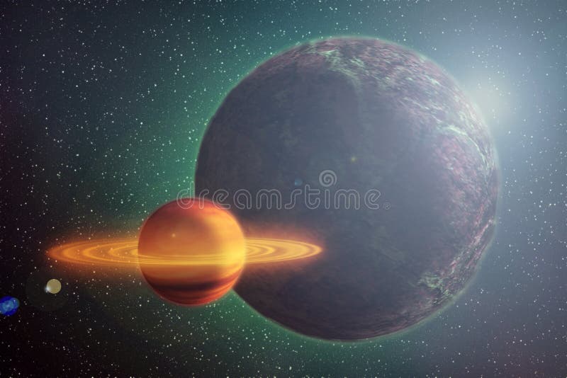Red Red-hot Planet Moves in Outer Space among the Stars, Abstract ...