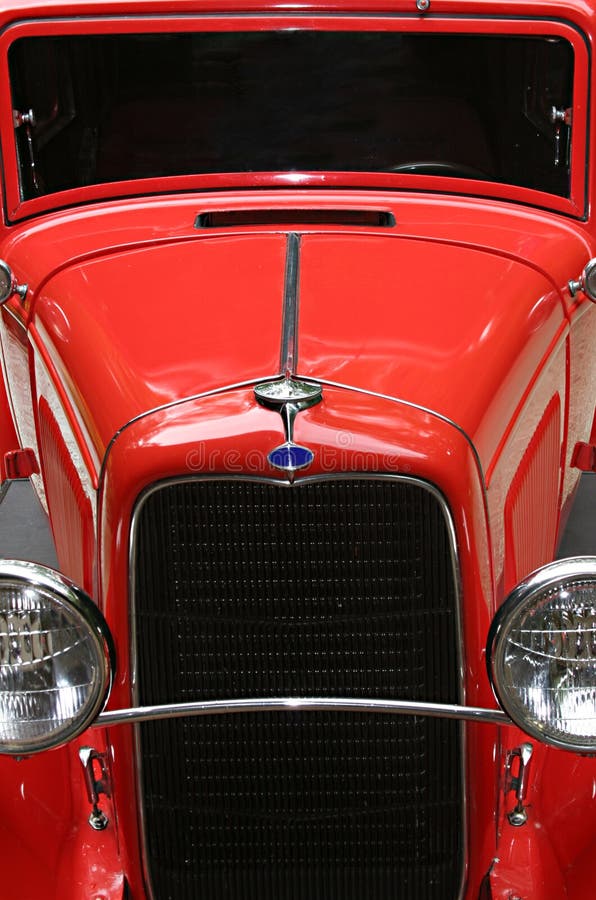 Red hot rod stock photo. Image of shiny, grill, 1932, vehicle - 5441856