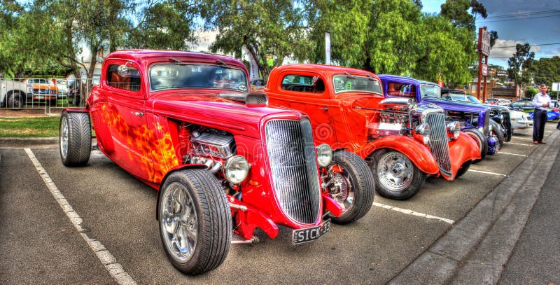1933 red Hot rod editorial photography. Image of speed - 54004592