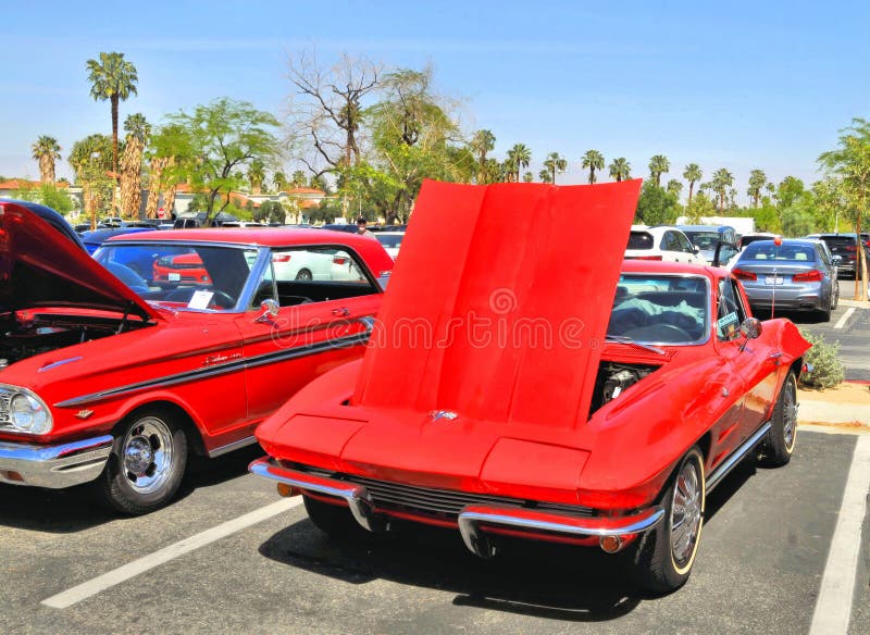 Red Hot Second Generation Corvette Stingray Stock Photo - Image of ...