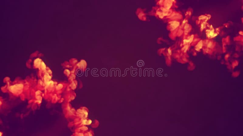 Red Hot Smoke Explosion with Shockwave Effect. 3d Rendering Animation ...