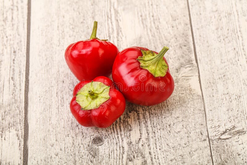 Red Hot Spicy Cherry Pepper Stock Photo - Image of ingredient, market ...