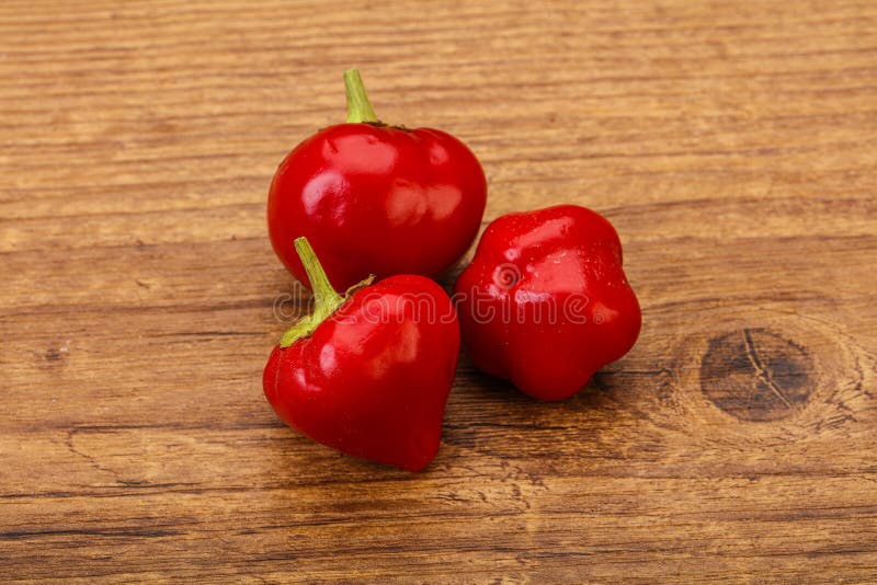 Red Hot Spicy Cherry Pepper Stock Image - Image of natural, chilli ...
