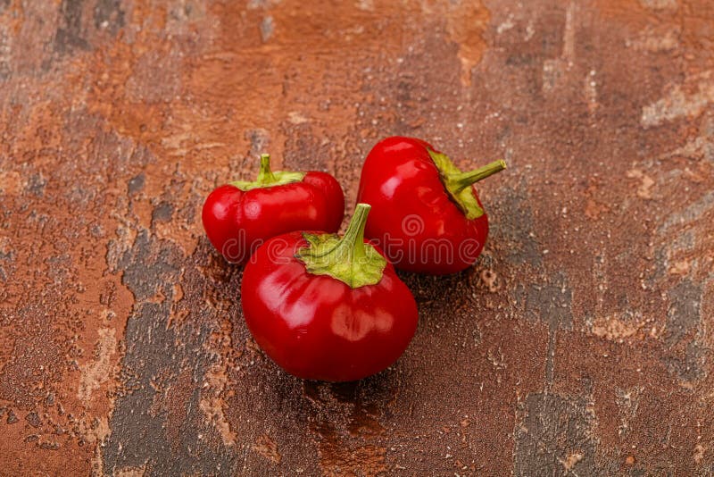 Red Hot Spicy Cherry Pepper Stock Image - Image of ball, chili: 199647041