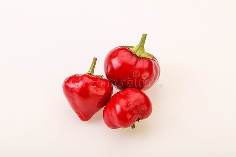 Red Hot Spicy Cherry Pepper Stock Photo - Image of harvest, shop: 204361326