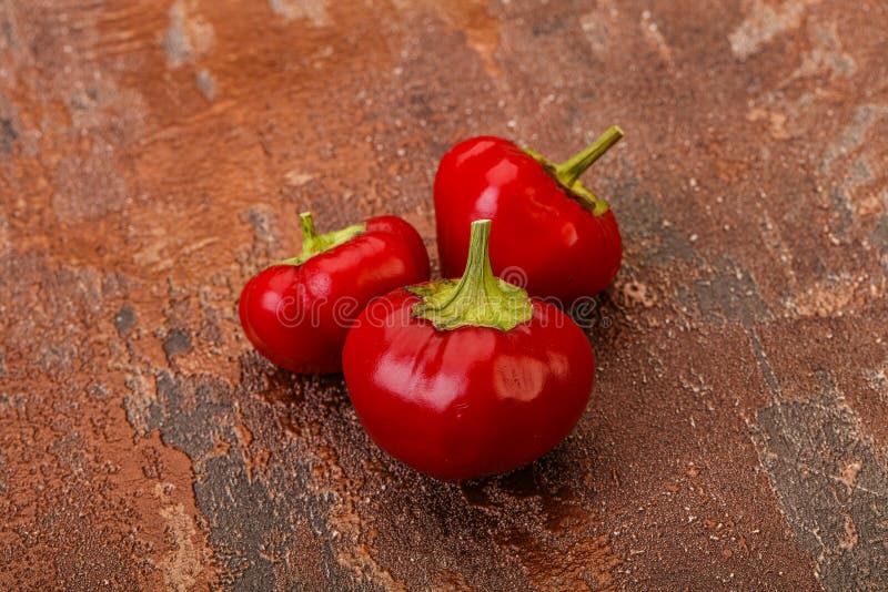 Red Hot Spicy Cherry Pepper Stock Photo - Image of capsicum, sweet ...