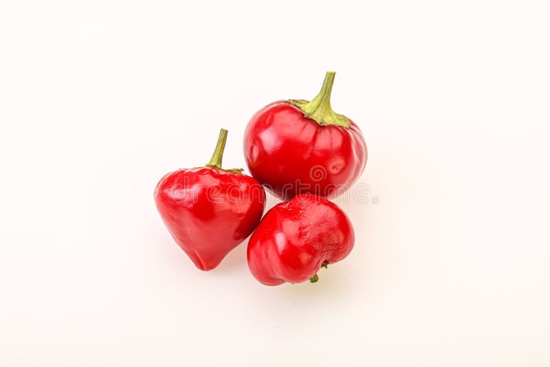 Red Hot Spicy Cherry Pepper Stock Photo - Image of ingredient ...