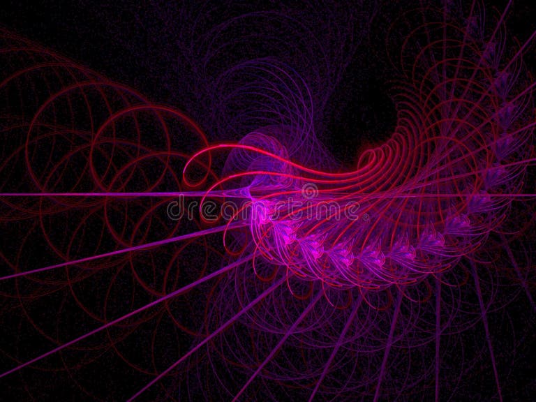 Red hot spirals and swirls stock illustration. Illustration of computer ...