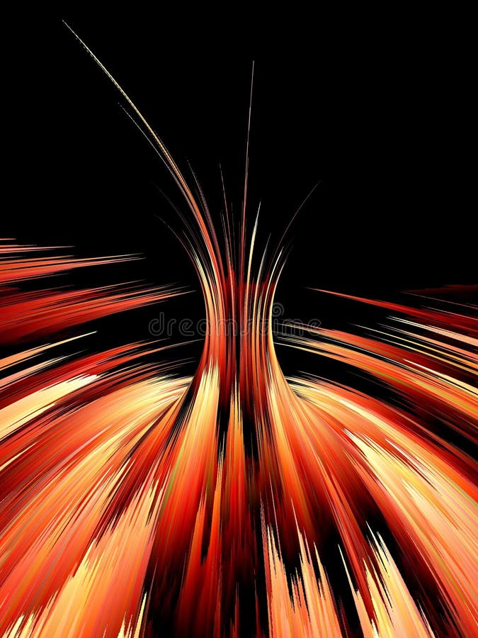 Red-hot Volcanic Lava Explosion Stock Illustration - Illustration of ...