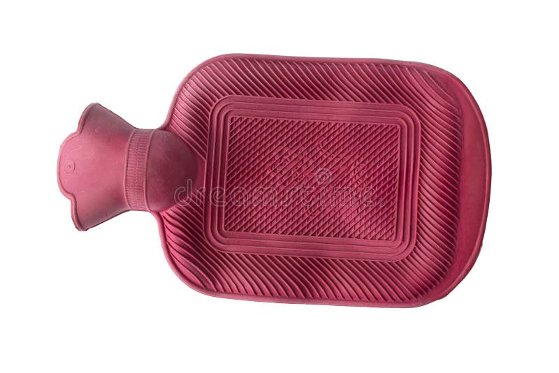 Red hot water bag stock image. Image of rubber, bottle - 26635795