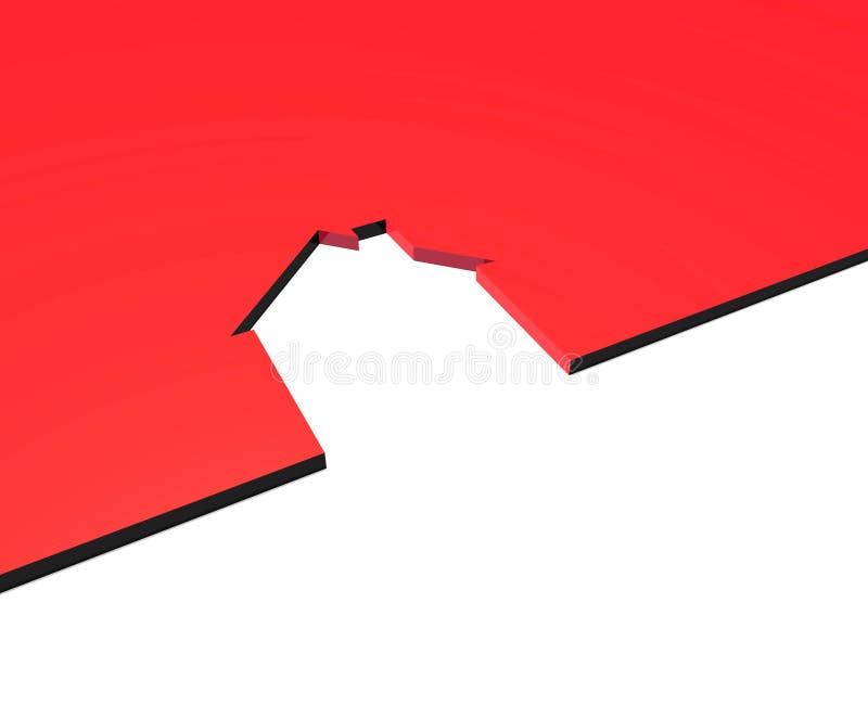 Red house cut out stock illustration. Illustration of three - 22754787