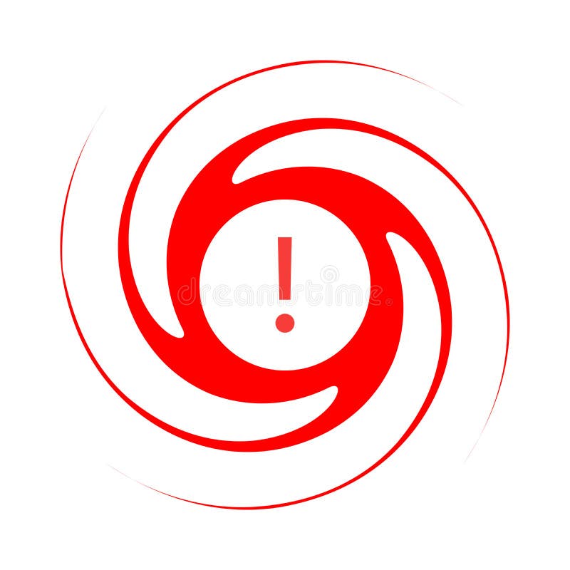 Hurricane Symbol on Dark Transparent Background in Vector File Version ...