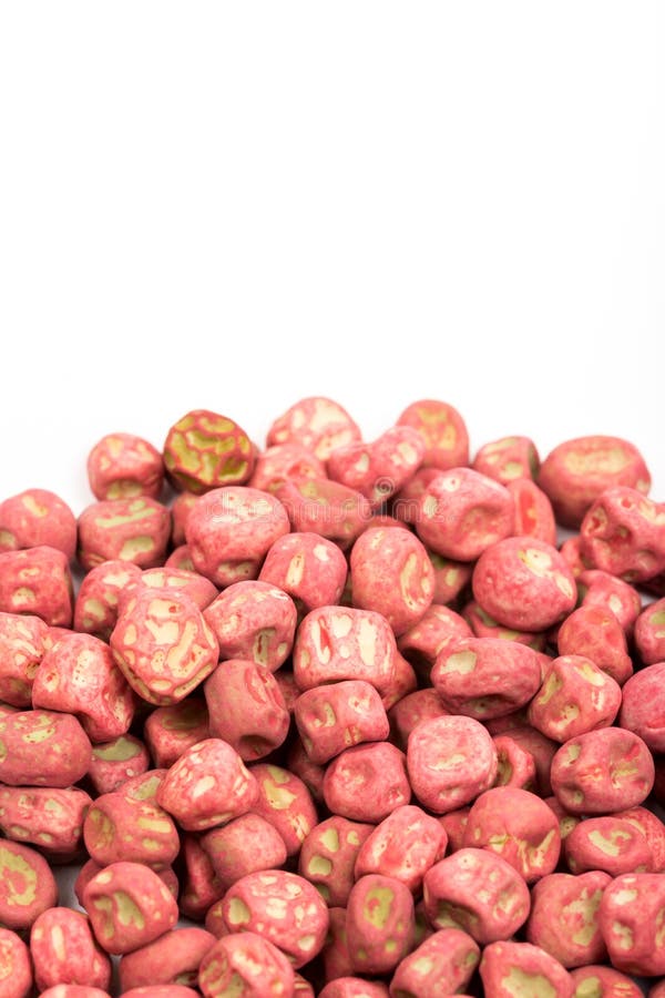 Red Hybrid Pea Seeds for Planting Over White Background Stock Photo ...