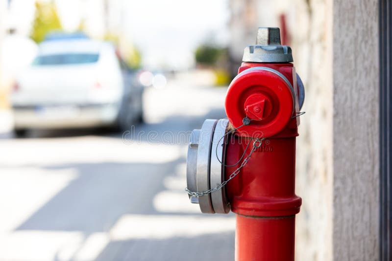 Red hydrant stock image. Image of color, fireman, maintenance - 257649991