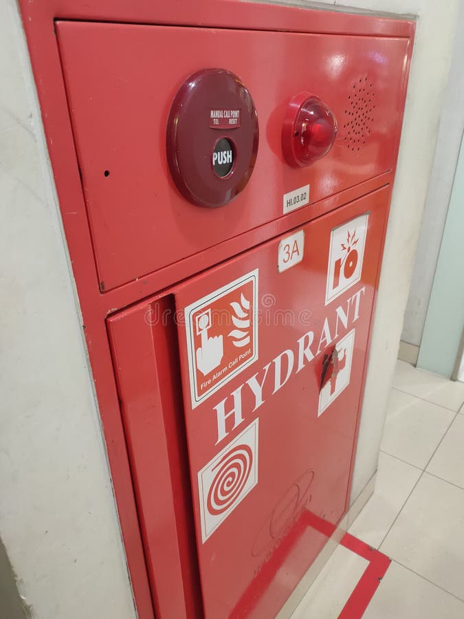 Red Hydrant in tower stock image. Image of main, tower - 266033001