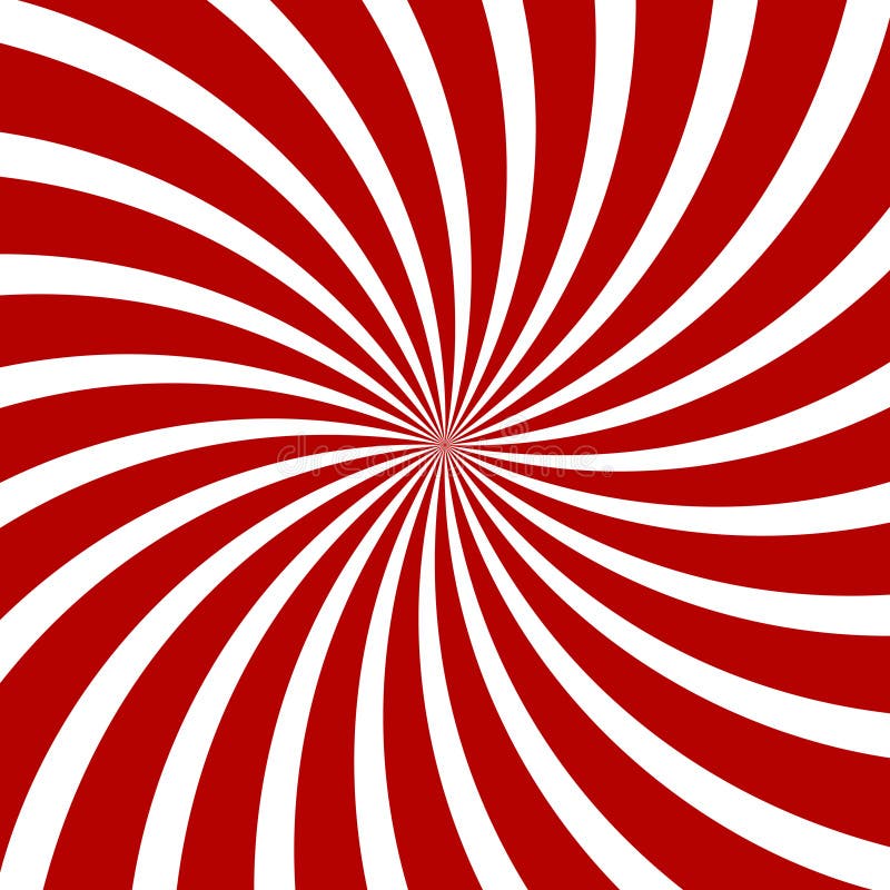 Red Hypnosis Spiral Pattern. Optical Illusion Stock Vector ...