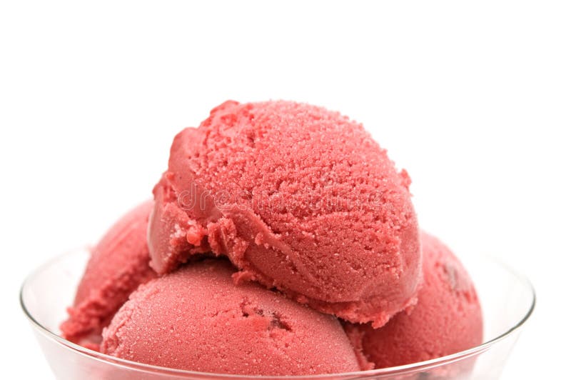 Strawberry ice cream stock image. Image of fruit, pink - 18085275
