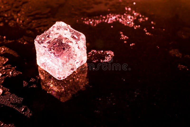Red ice cubes stock photo. Image of gold, abstract, freeze - 105568288
