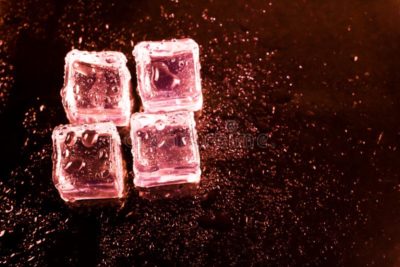 Red ice cubes stock photo. Image of background, cool, stack - 6431156