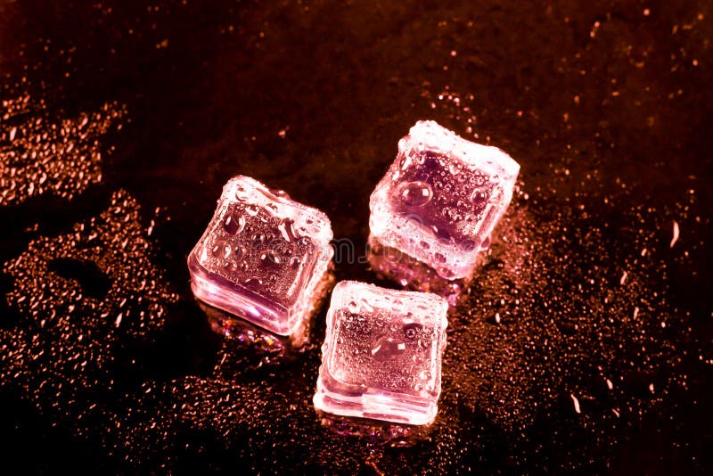 Red ice cubes stock photo. Image of background, cool, stack - 6431156