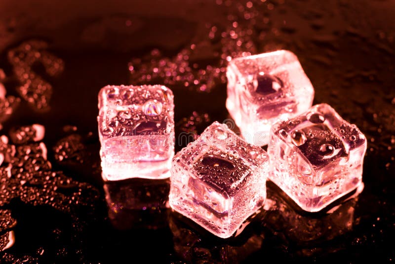 Red ice cubes stock photo. Image of background, happy - 20245834