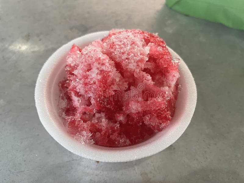 Red Ice Sweet and Milk in Form Blow Stock Image - Image of sweet ...