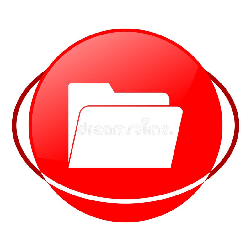 Red Icon, File Vector Illustration Stock Vector - Illustration of ...