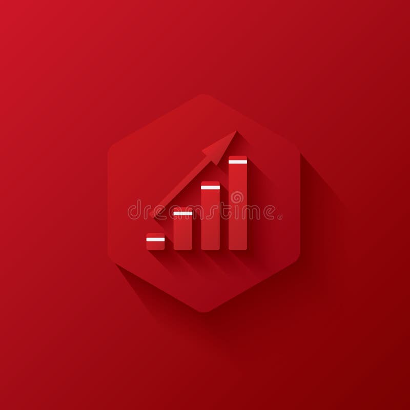 Red Icon on Red Hexagon,marketing,Three-dimensional Icon Stock Vector ...