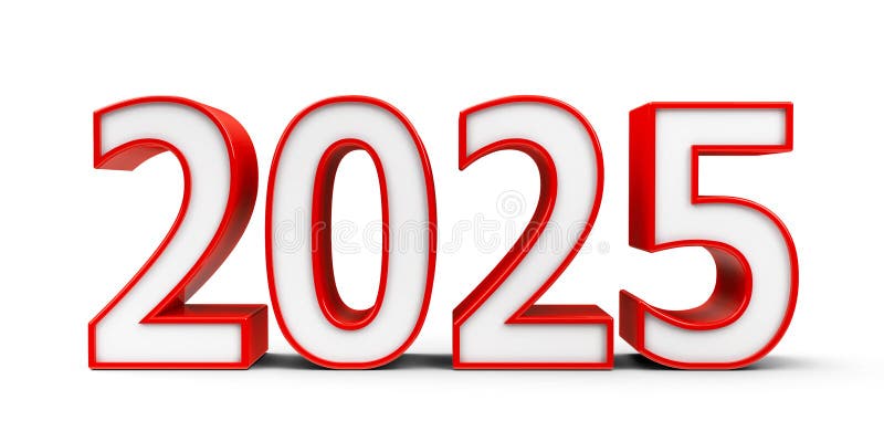 Red 2025 icon #3 stock illustration. Illustration of symbol - 352473346