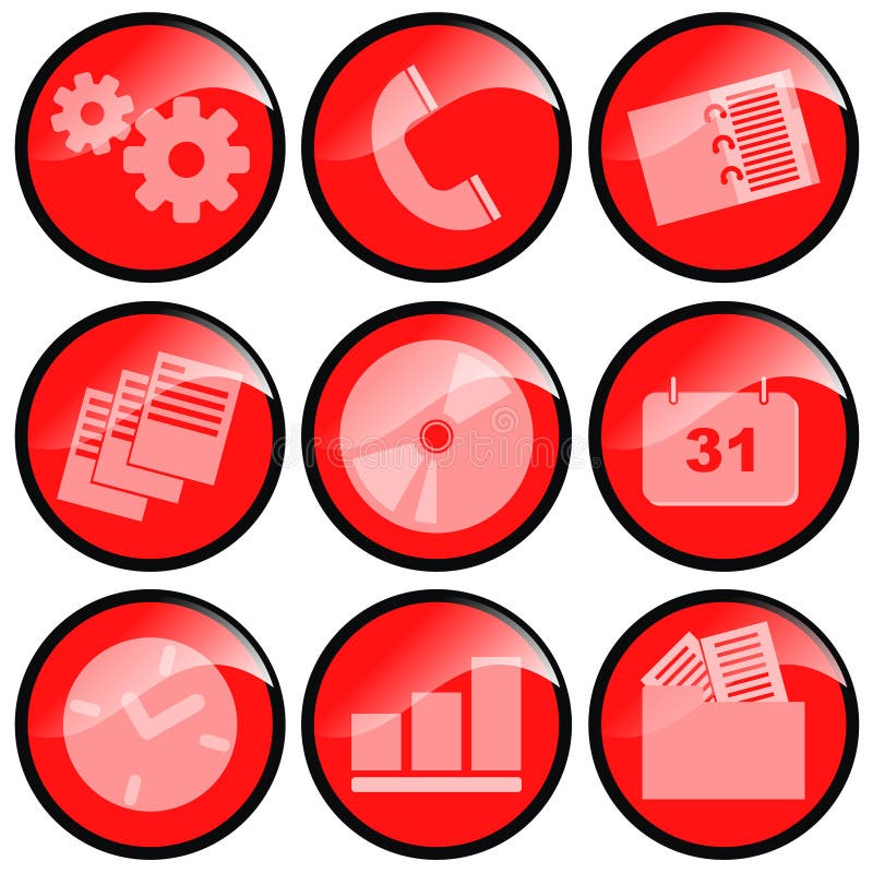 Red Communication Icons Stock Illustrations – 19,648 Red Communication ...